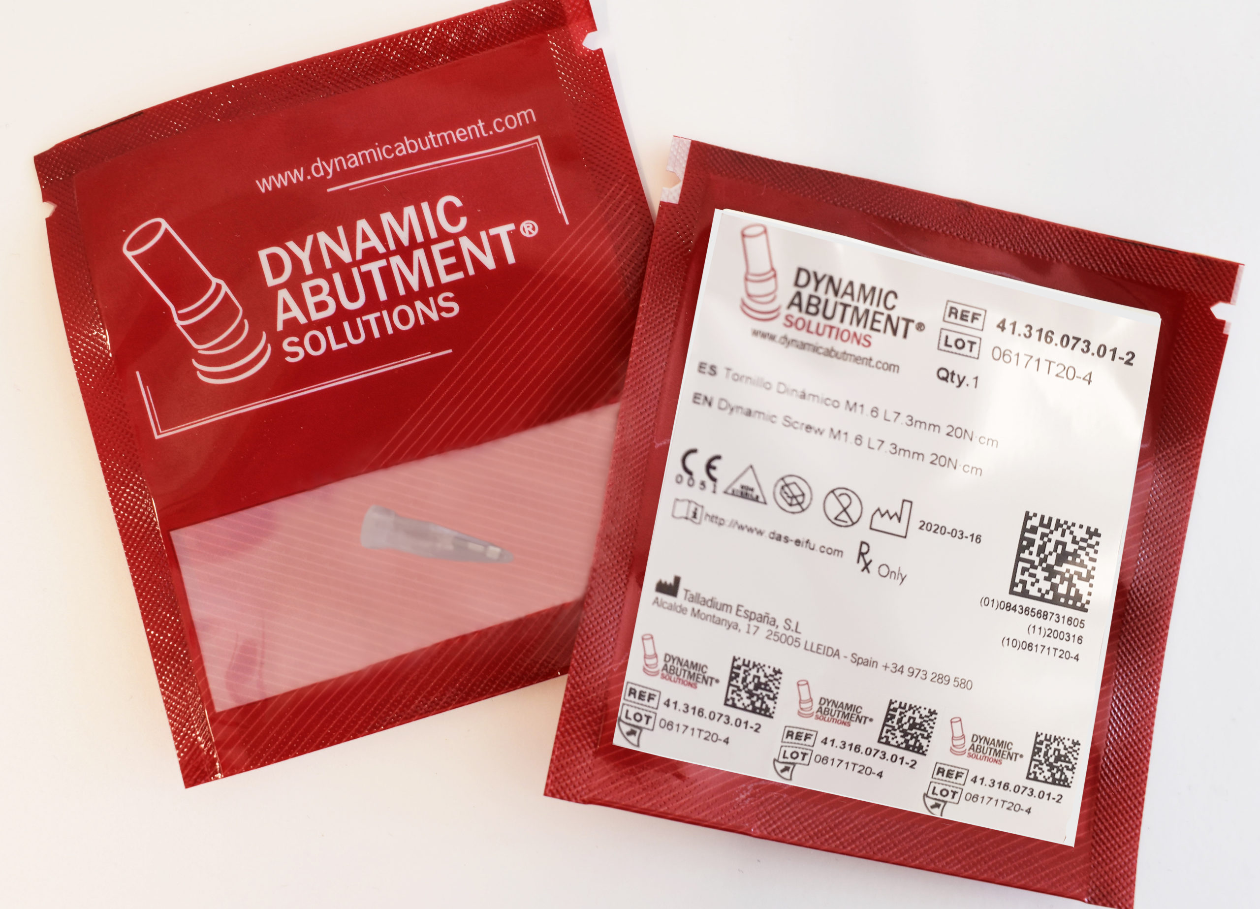 NUEVO ENVASE PARA NUESTROS PRODUCTOS - Dynamic Abutment Solutions ES