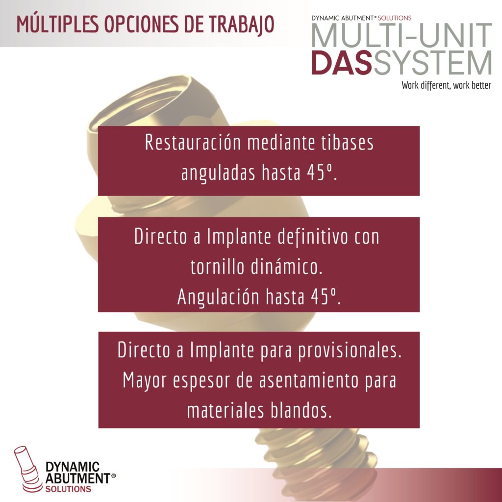 Multi-Unit DAS System: Múltiples opciones de trabajo - Dynamic Abutment ...