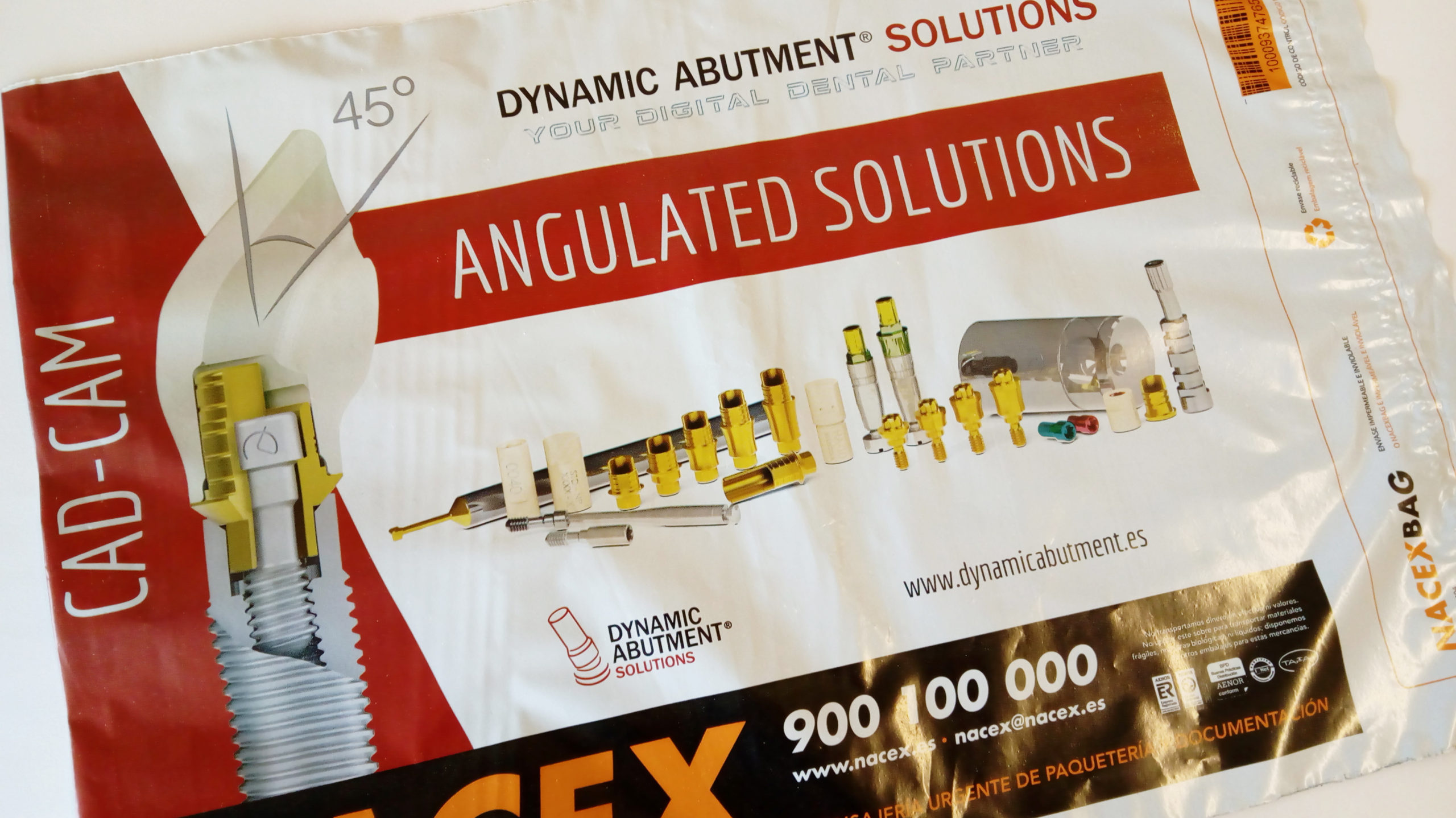 Nuevo packaging de envío de DAS - Dynamic Abutment Solutions ES